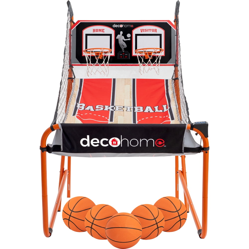 Deco Home Arcade Basketball Game with Dual Rim Backboard, Includes ...