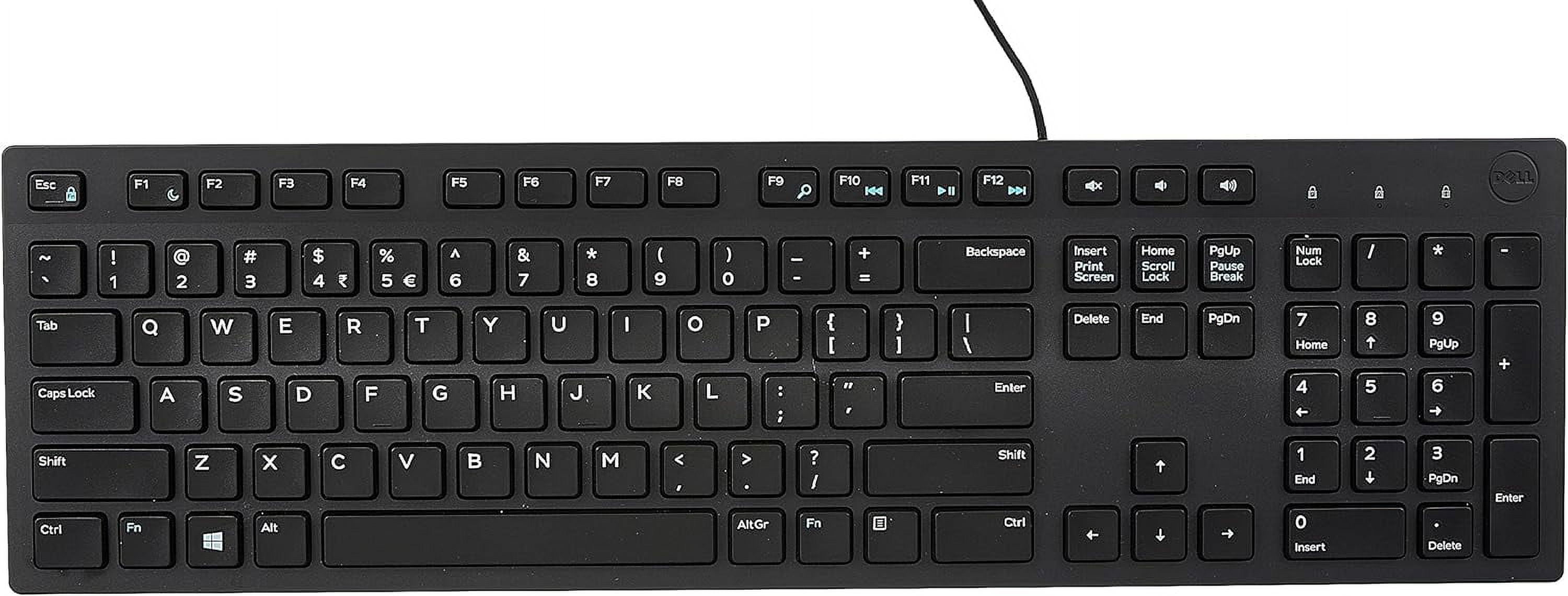 Open Box Dell Wired Keyboard - KB216T3 (580-ADMT) - Black - Walmart.com