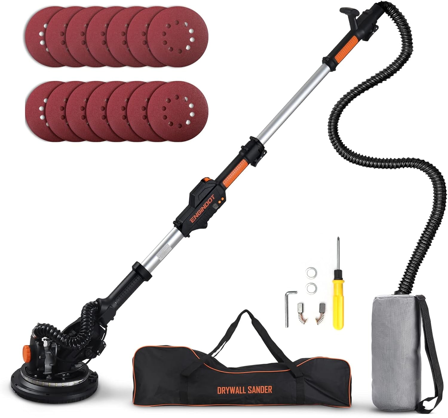 Open Box ENGINDOT Drywall Sander 7.2 A, 900W Electric Wall Sander ...