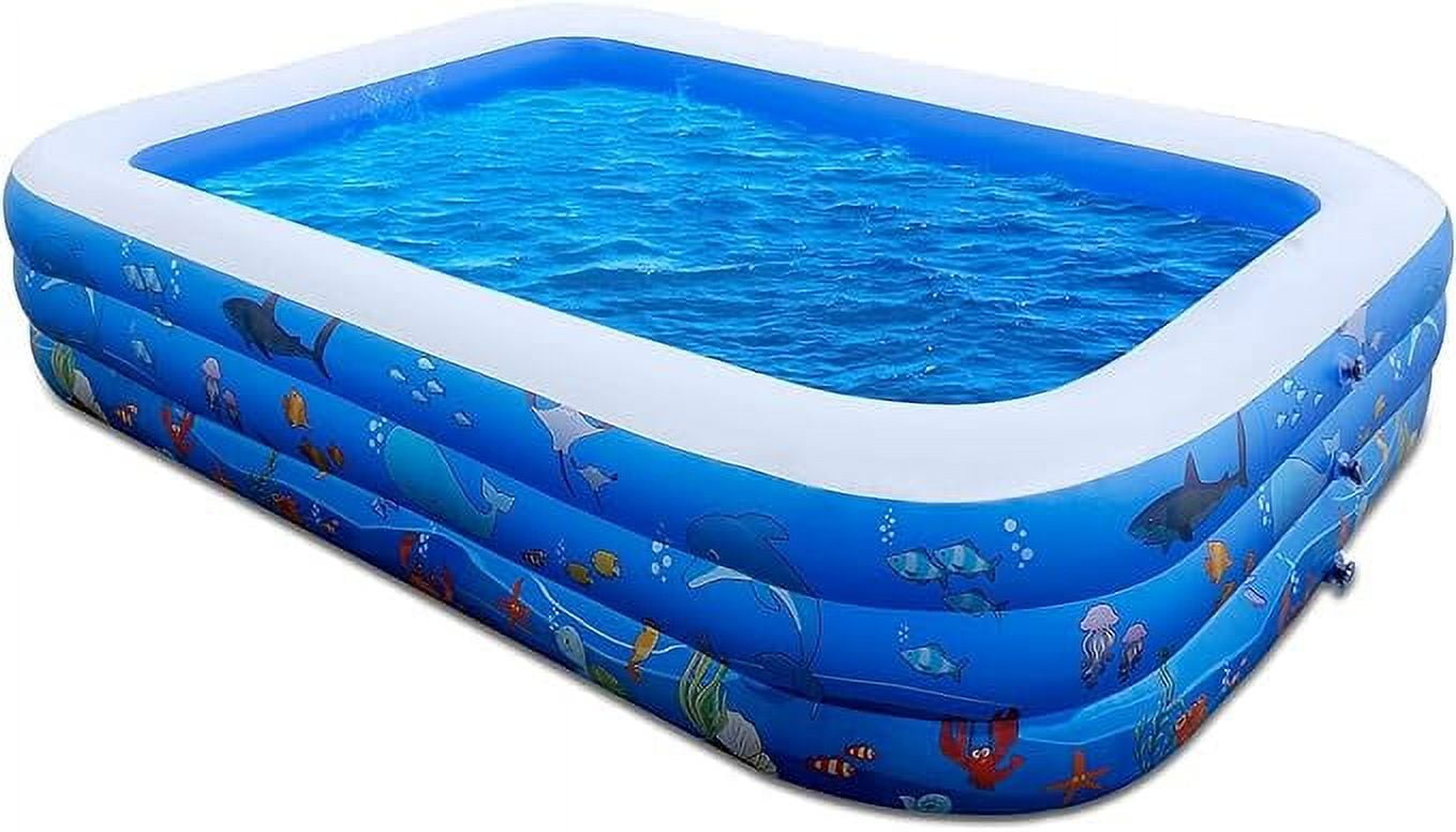 Open Box FUNAVO Inflatable Swimming Pools 100" X71" X22" Family ...