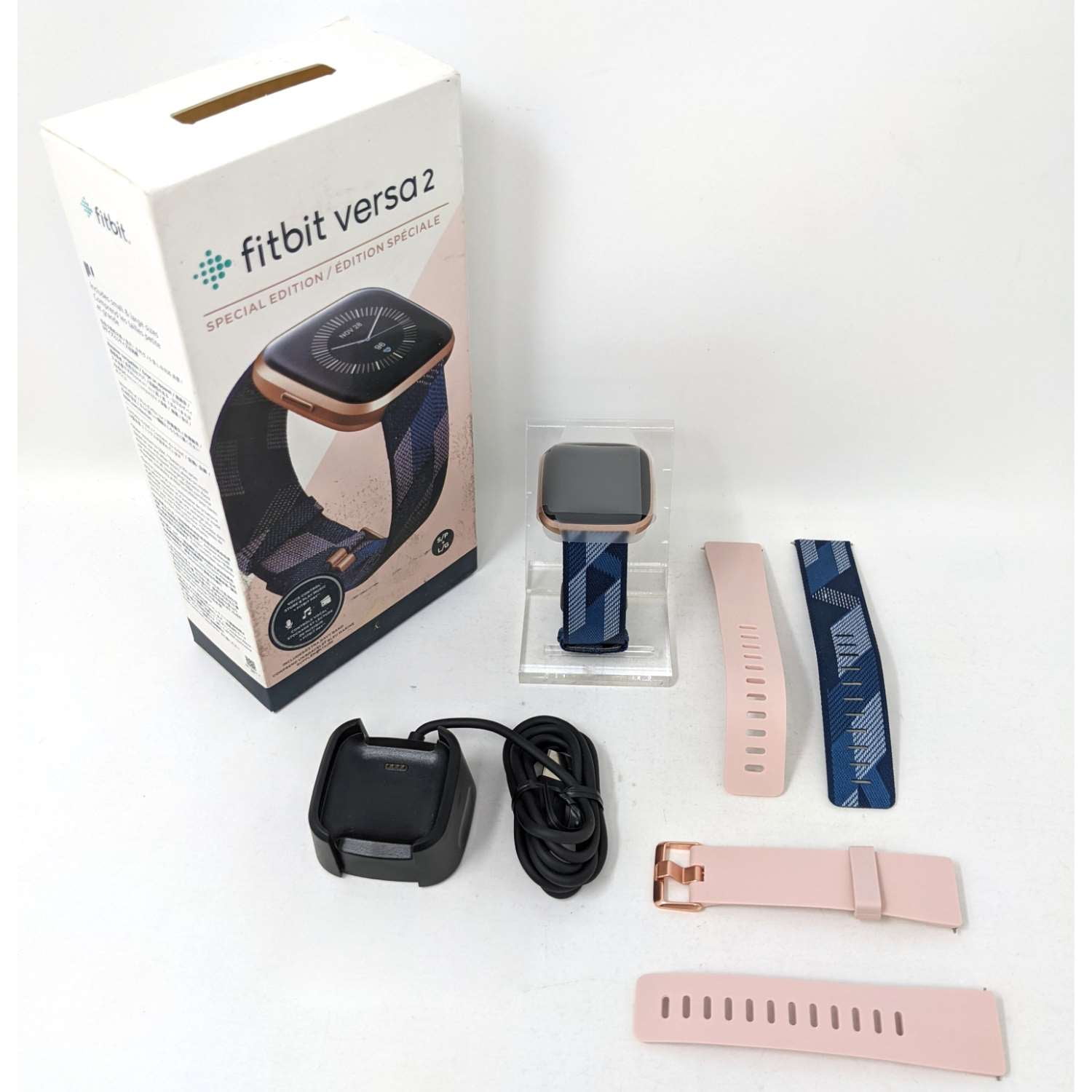Open Box Fitbit VIPRB-FB507BKBK Versa 2 Special Edition Health ...