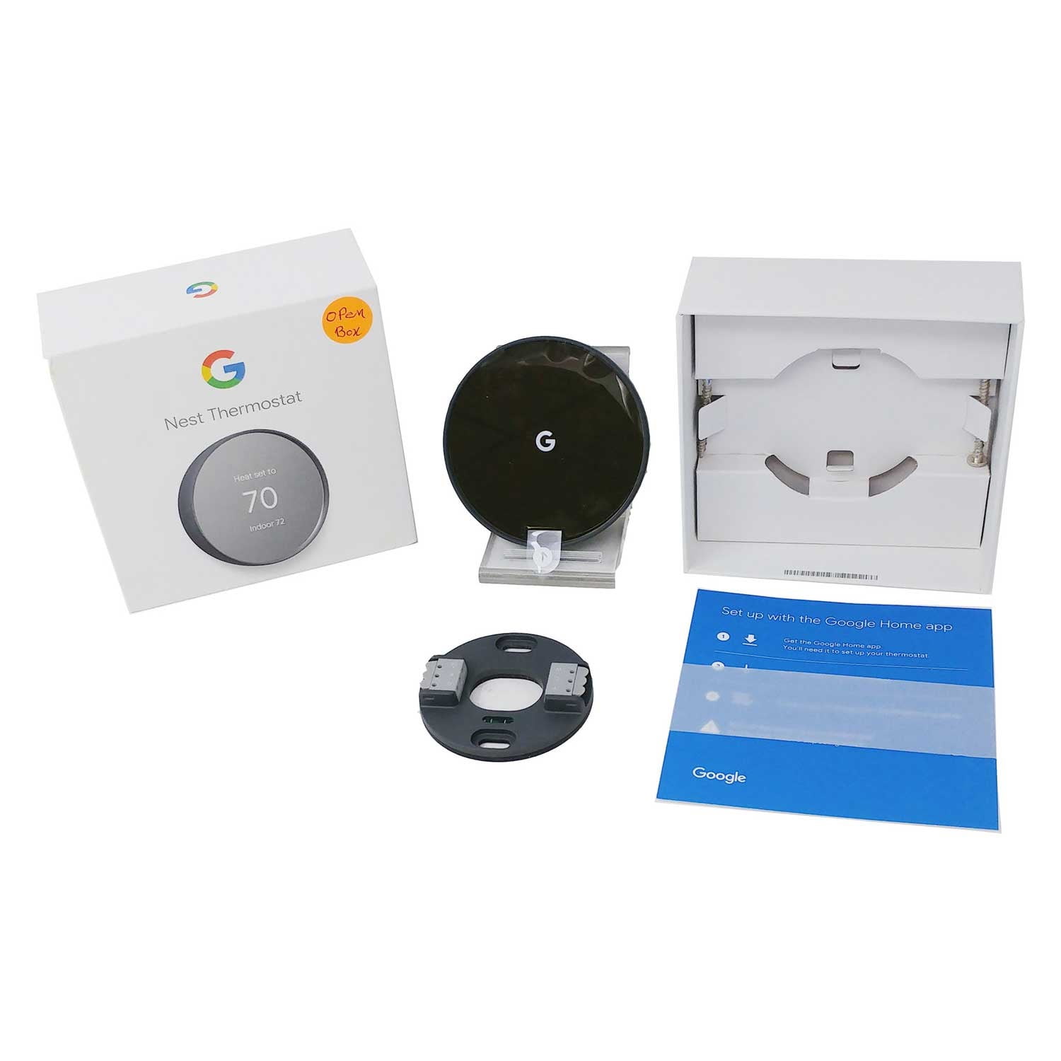 Open Box Google Nest GA02081-US Programmable Smart Wi-Fi Thermostat for ...