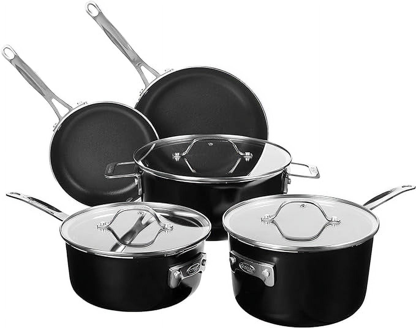 Open Box Gotham Steel Stackmaster 10 Piece Cookware Set Stackable ...