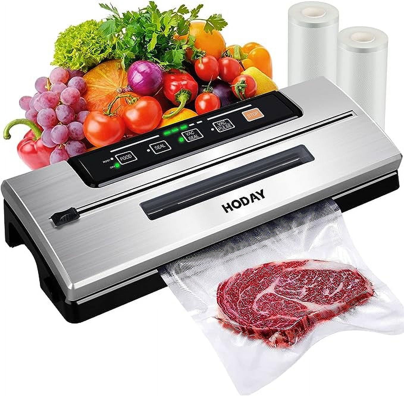 Open Box HODAY Vacuum Sealer Machine Food Sealer with Built-in Cutter ...