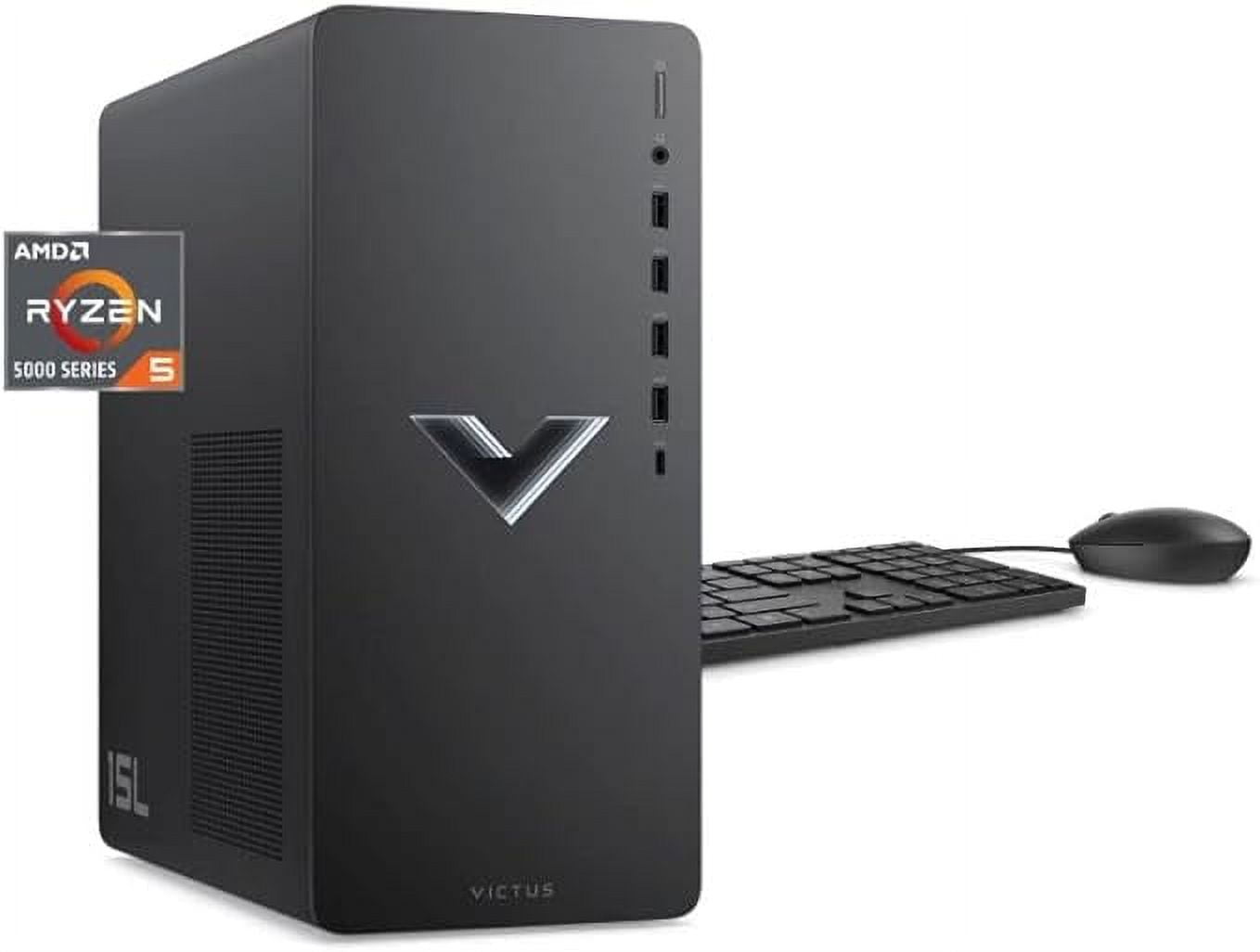 Open Box HP Victus 15L TG02-0013w Gaming Desktop AMD Ryzen 5 5600G 8GB ...
