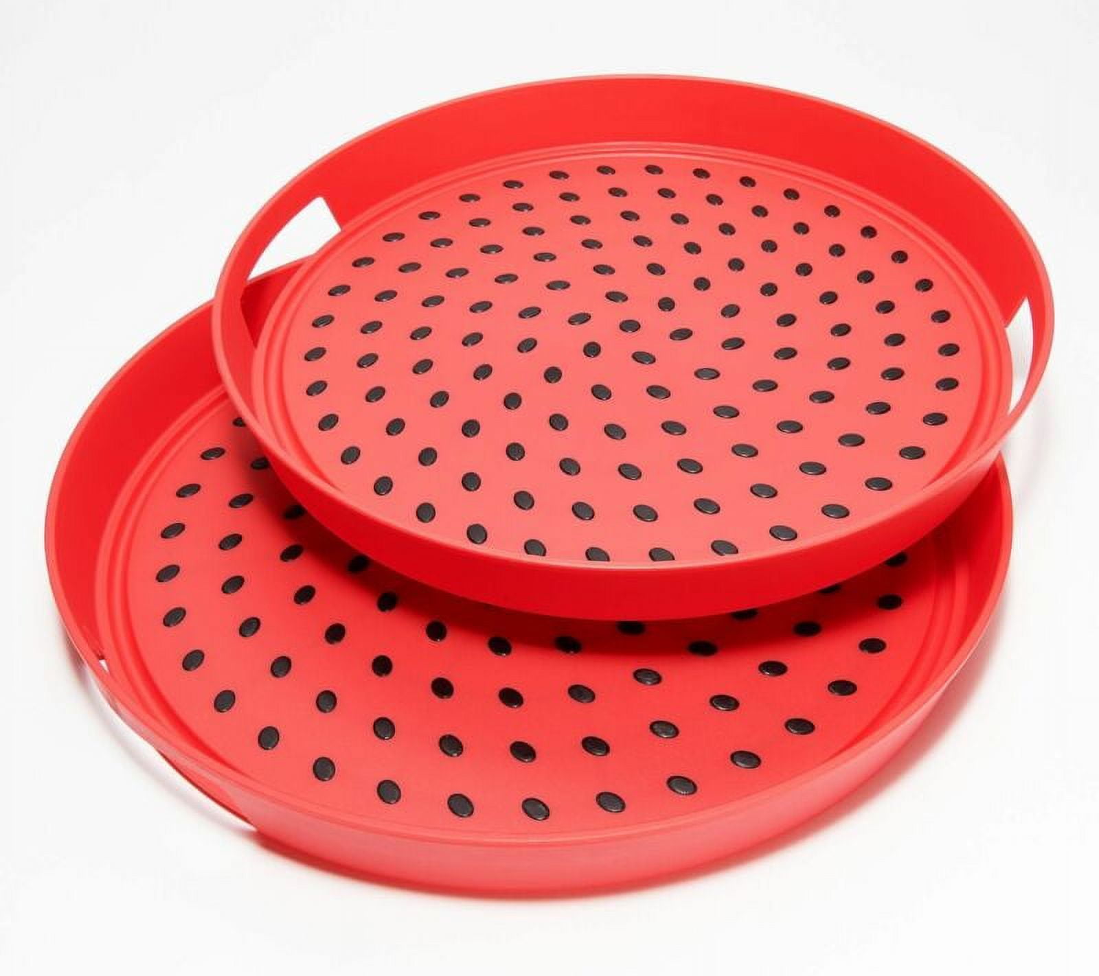 Open Box Henning Lee 2-Piece Medium & Large Round Non-Slip Serving ...