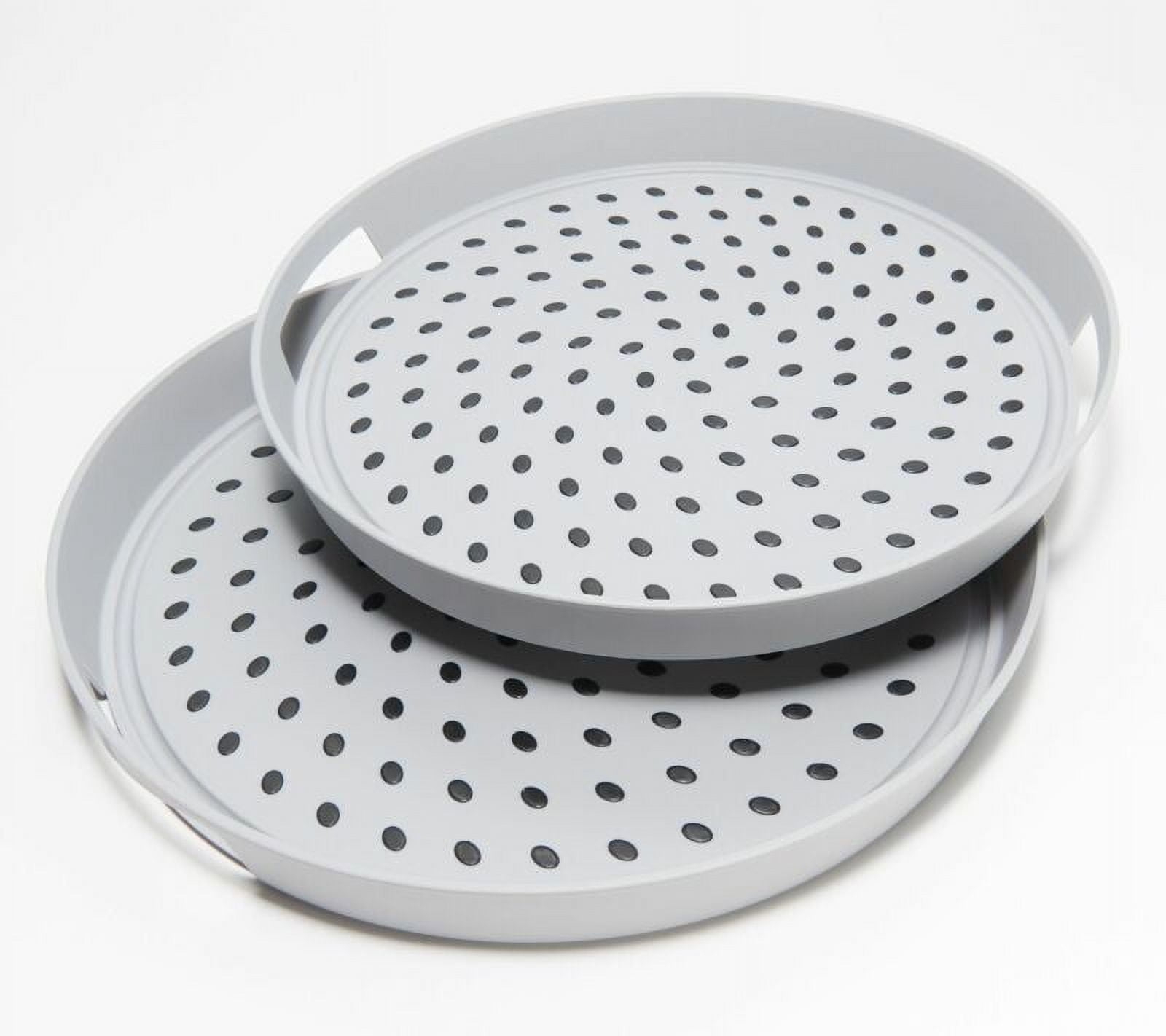 Open Box Henning Lee 2-Piece Medium & Large Round Non-Slip Serving ...