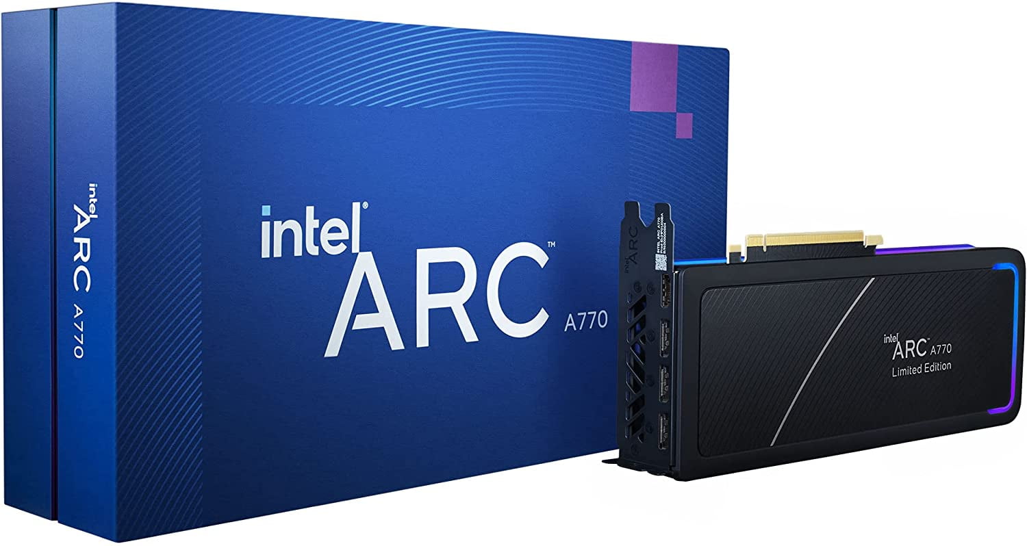 Open Box Intel Arc A770 Limited Edition 16GB PCI Express 4.0 Graphics Card 21P01J00BA - Walmart.com