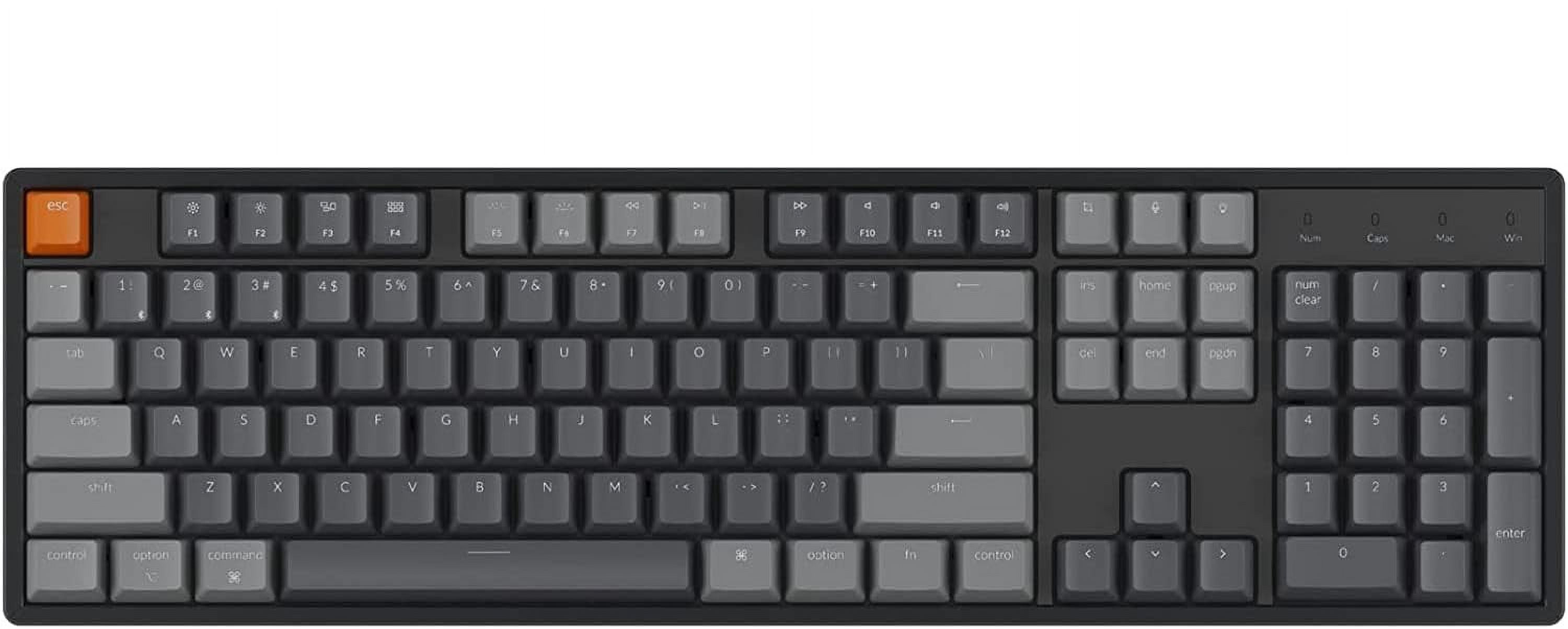Open Box Keychron K10 RGB Full Size Mechanical Keyboard, Gateron G Pro Red - Black - Walmart.com