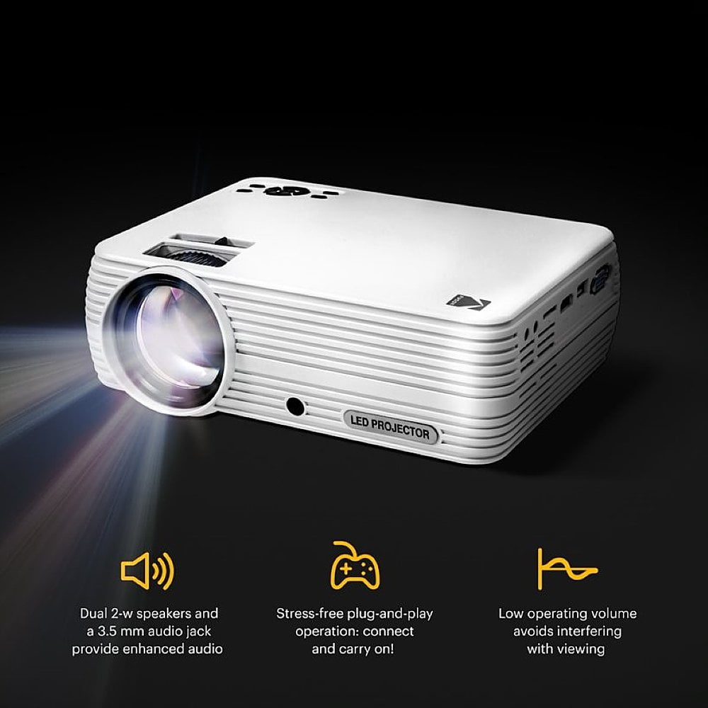 Open Box Kodak FLIK X7 Home Projector 720p Portable Small Home Theater ...