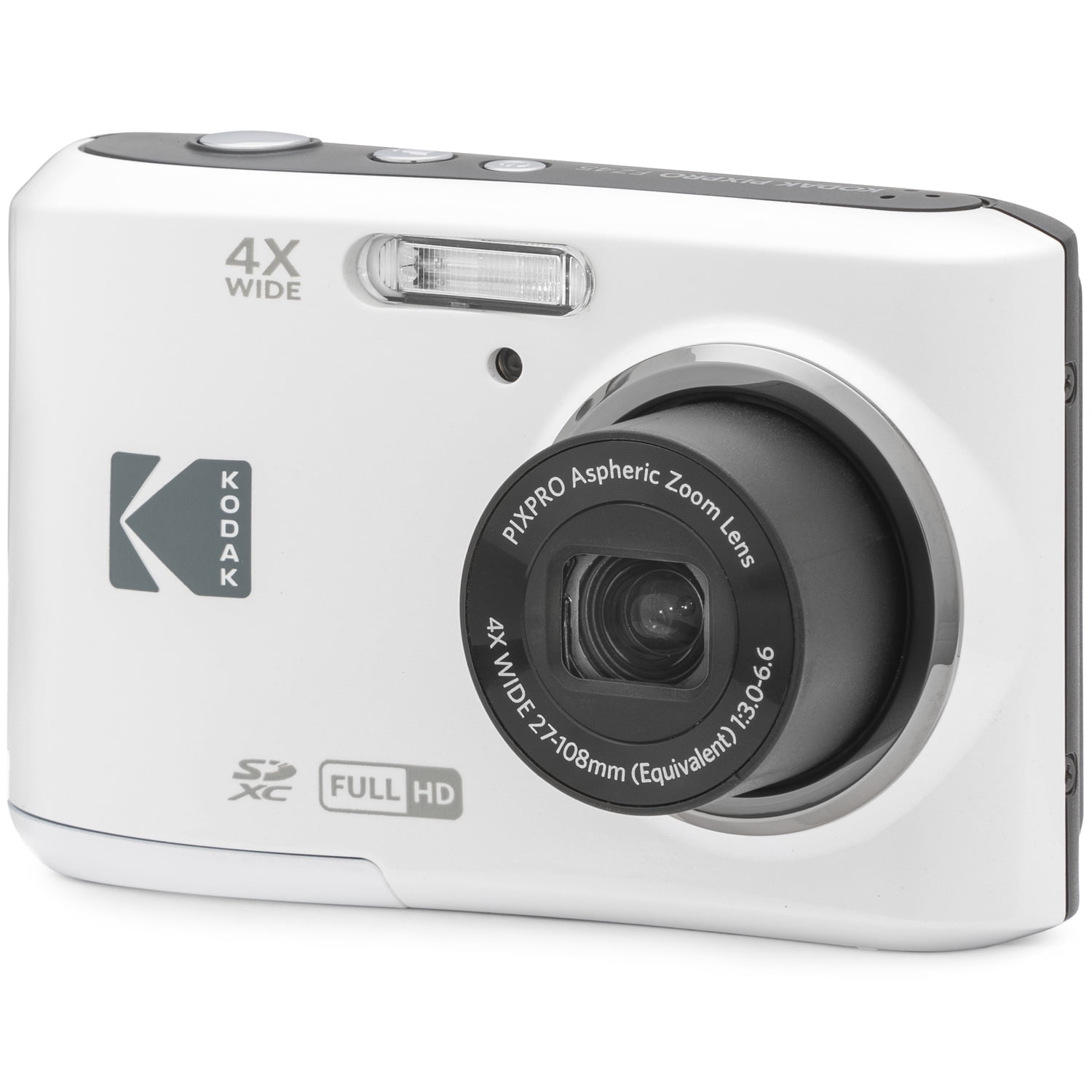 Open Box Kodak PIXPRO Friendly Zoom FZ45-WH 16MP Digital Camera with 4x ...