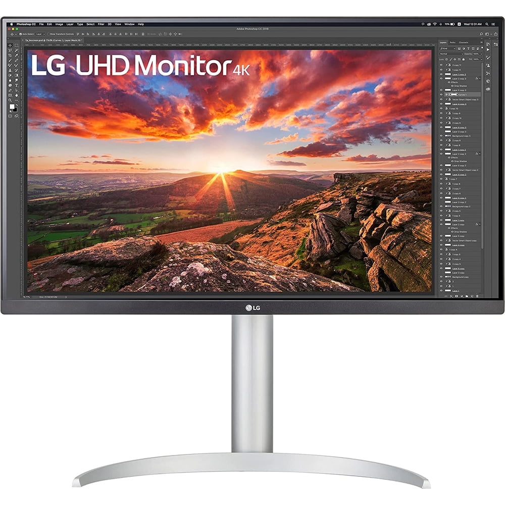Open Box LG 27UP650-W Monitor 27" UHD (3840 x 2160) IPS Display, VESA DisplayHDR 400, DCI-P3 95% ...