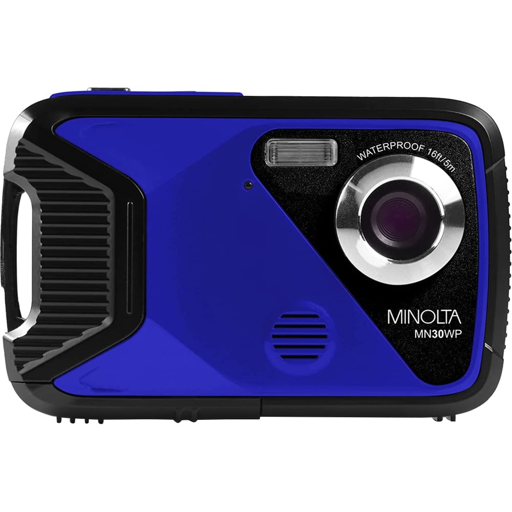 Konica Minolta 21 MP 1080P HD Waterproof Digital Camera, Blue, Zoom ...