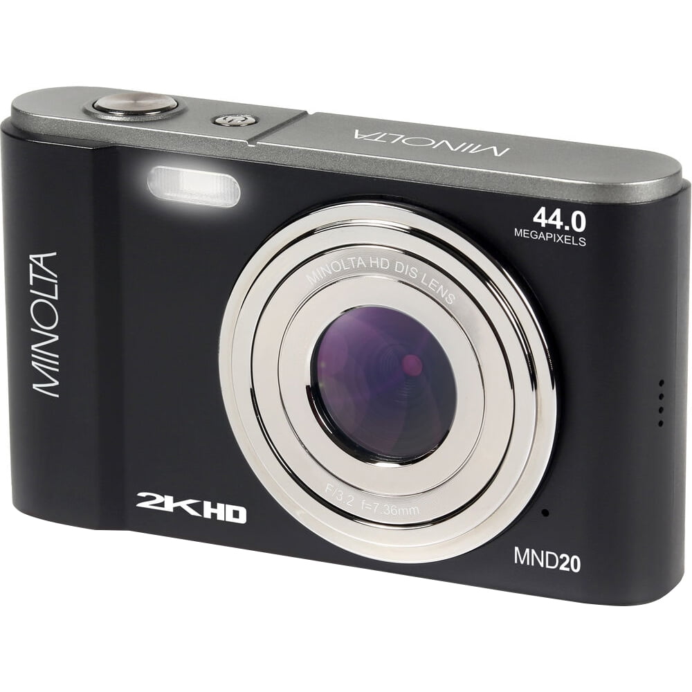 Open Box Minolta MND20 44 MP / 2.7K Ultra HD Digital Camera, Black ...