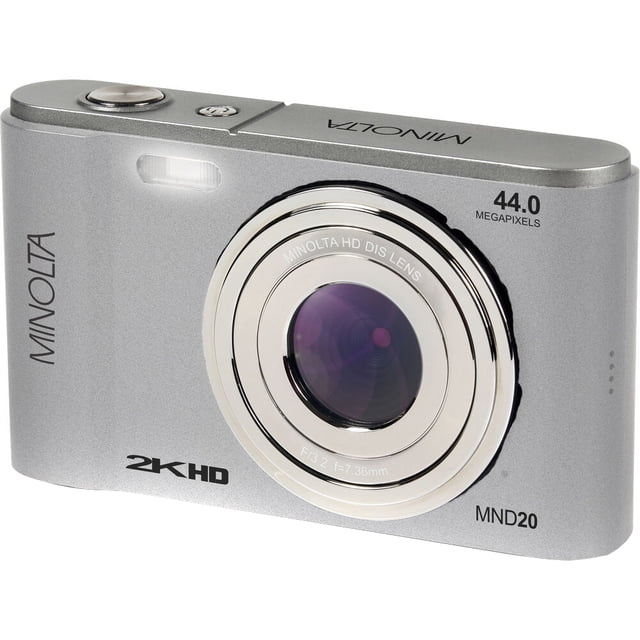 Open Box Minolta MND20 44 MP / 2.7K Ultra HD Digital Camera, Silver ...