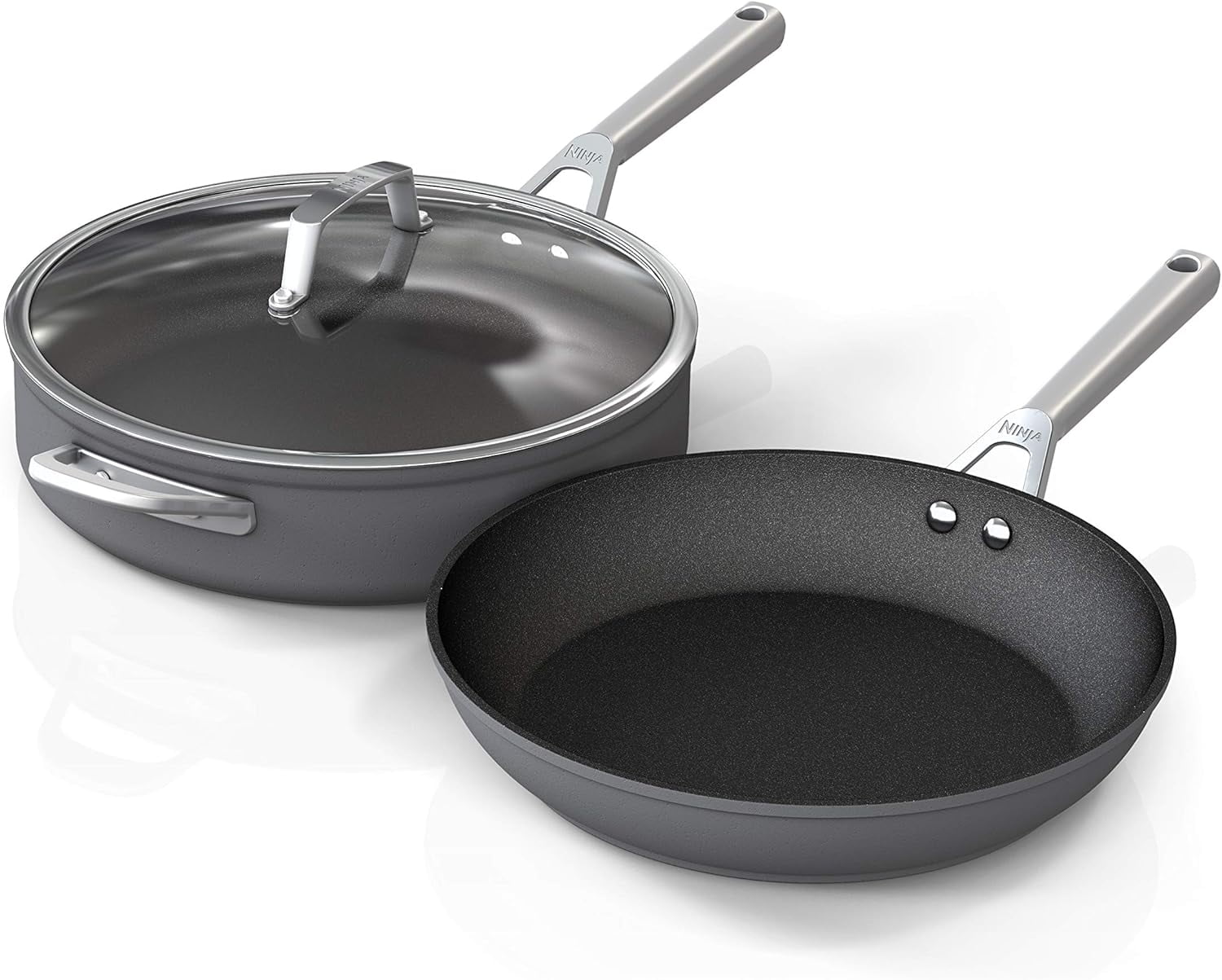 Open Box Ninja 3 Piece Nonstick Stainless Steel Cookware Set - Walmart.com