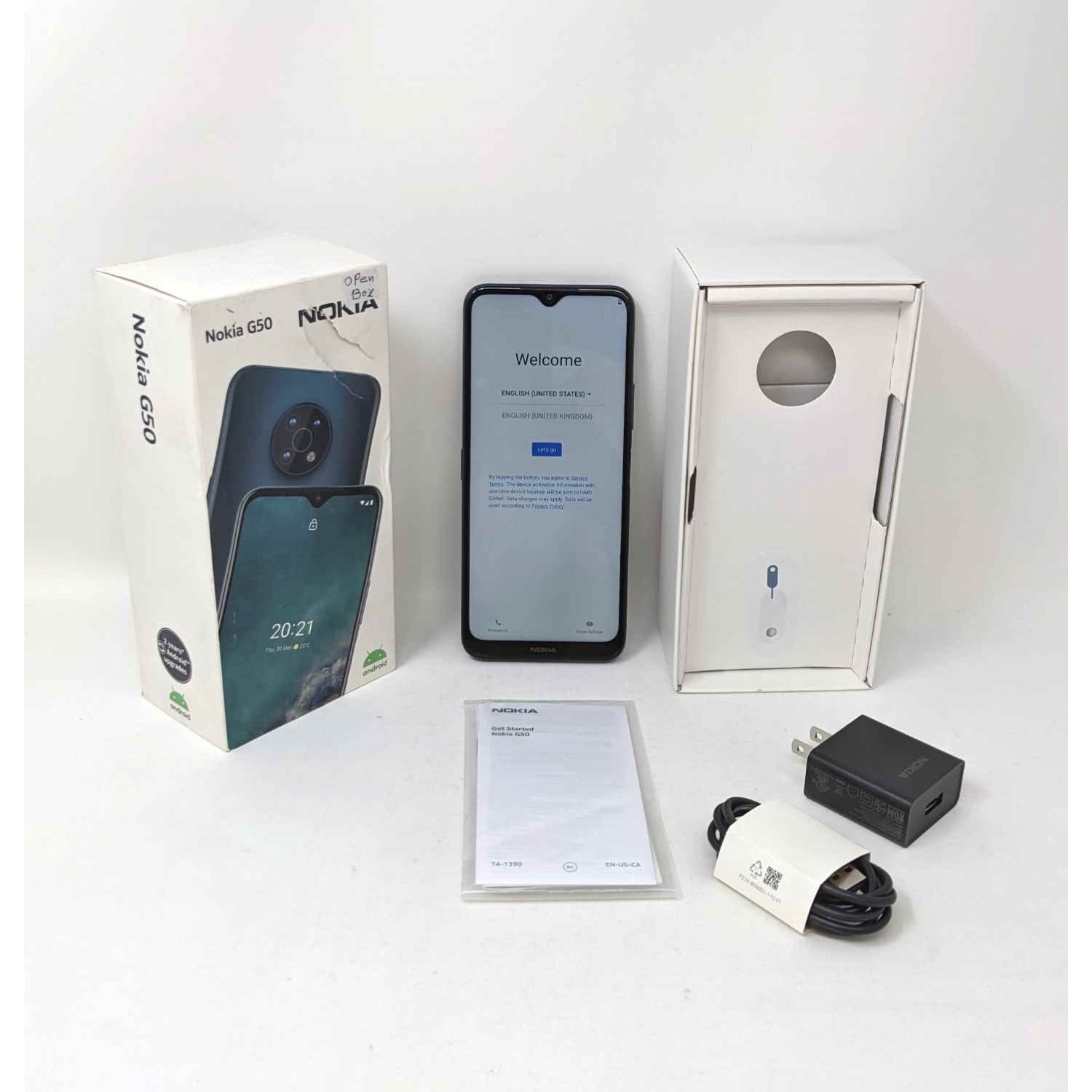 Open Box Nokia G50 5G 128GB TA-1390 Factory Unlocked 6.82 in 4GB RAM ...