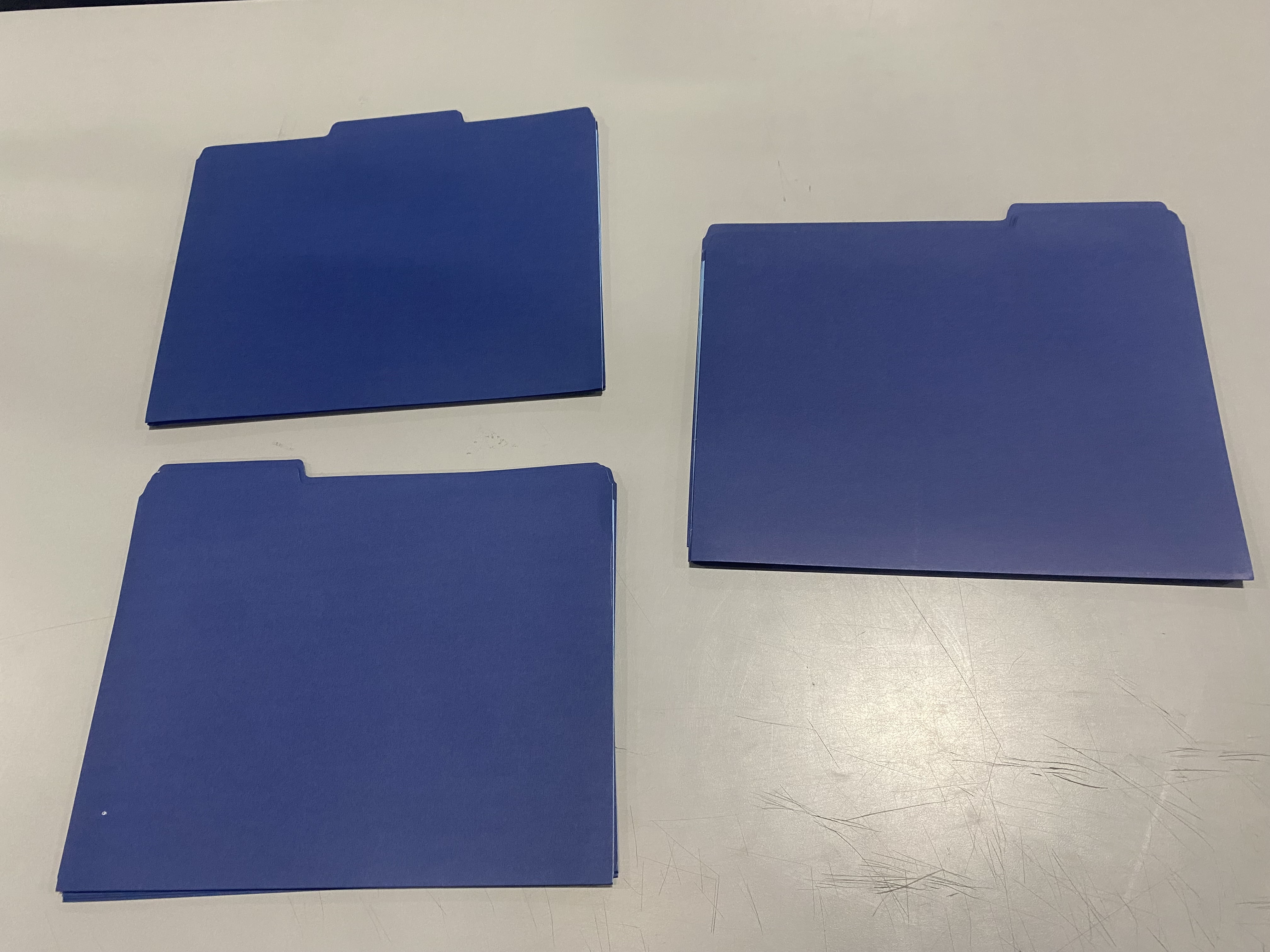 Open Box OFFICE DEPOT 2-TONE FILE FOLDERS, 1/3 TAB, LETTER SIZE, PACK ...