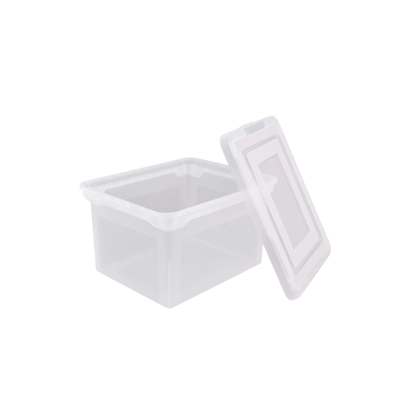 Open Box OFFICE DEPOT FILE TOTE WITH SNAP LID AND BUILT IN HANDLES ...