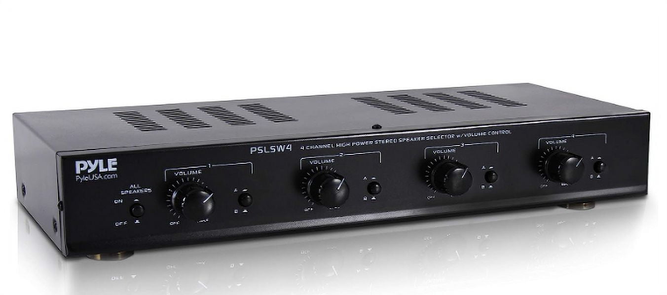 Open Box PYLE PSLSW4 4-Channel Audio Speaker Amplifier Receiver System ...