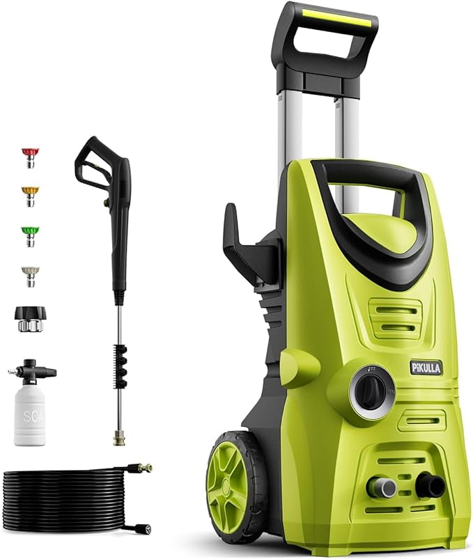 Open Box PikulLA Electric Pressure Washer 2030 PSI 4 Nozzles Tips 26 FT ...
