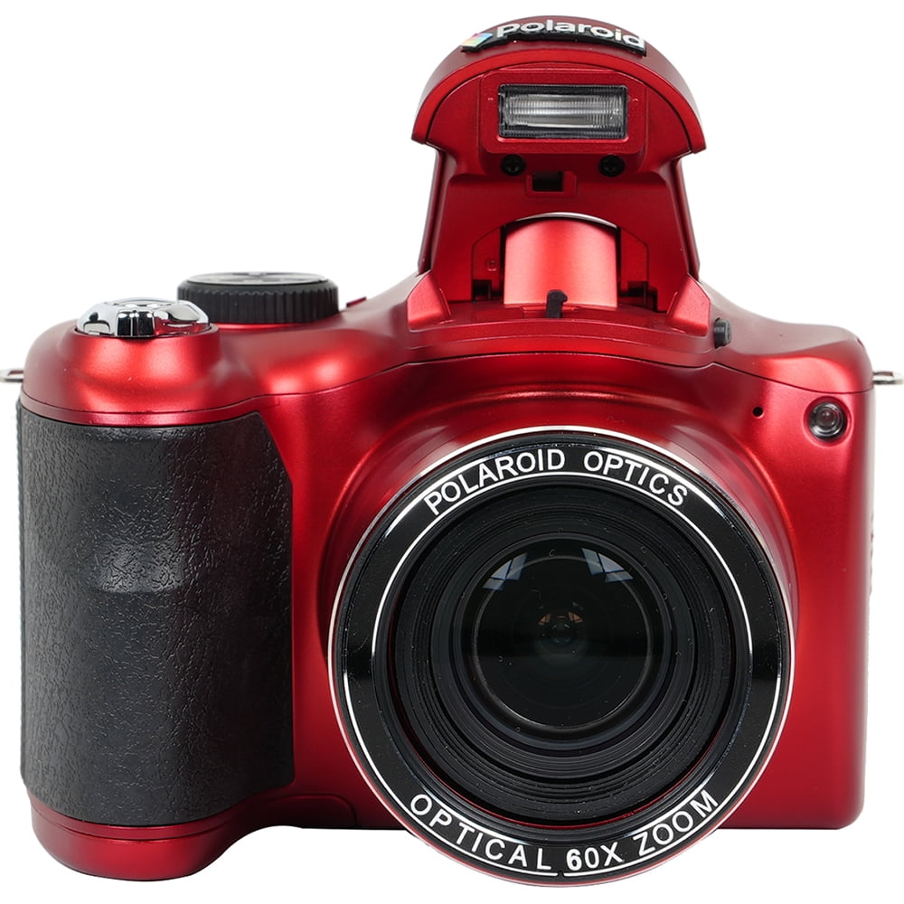 Open Box Polaroid iE6035 18MP 60x Optical Zoom Digital Camera, Red ...