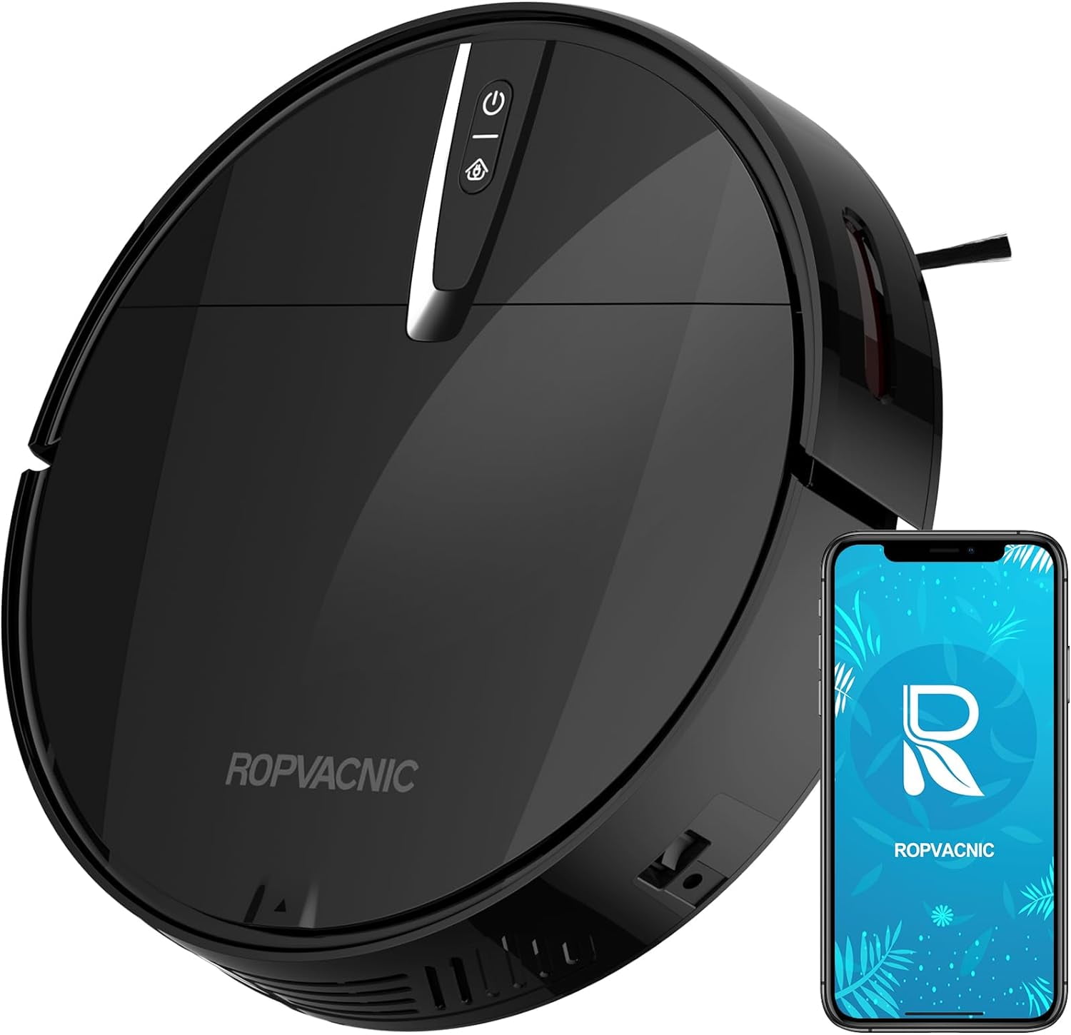 Open Box ROPVACNIC Robot Vacuum Cleaner with 3000Pa Cyclone Suction ...