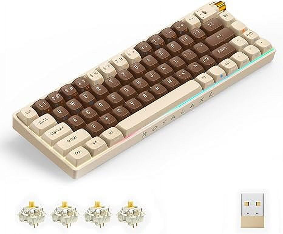 Open Box ROYALAXE 60 Percent Mechanical Keyboard Gateron G Pro 3.0 ...