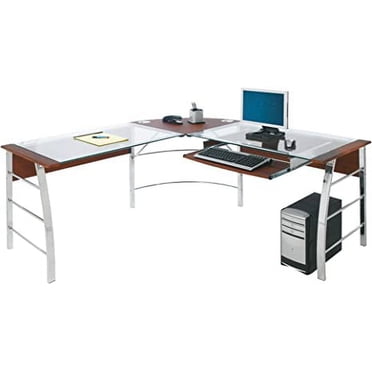 "Realspace® Magellan Performance L-Shape Desk, 71""W, Espresso, Cable ...