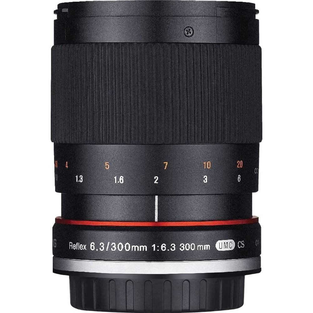 Open Box Rokinon 300mm F6.3 Mirror Lens for Sony E-Mount (Black ...