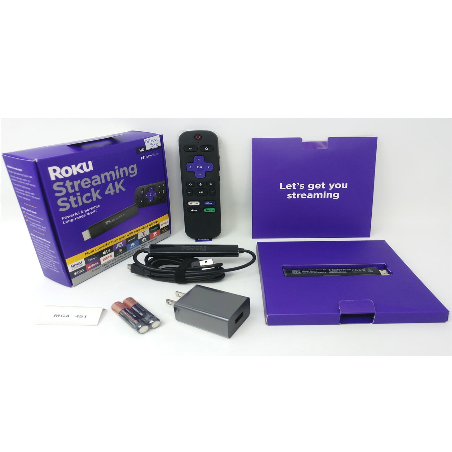 Open Box Roku Streaming Stick 4K - Black - Walmart.com