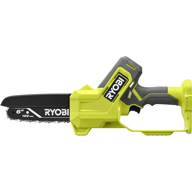 Open Box Ryobi ONE+ 18V 6" Cordless Compact Pruning Mini Chainsaw Tool ...