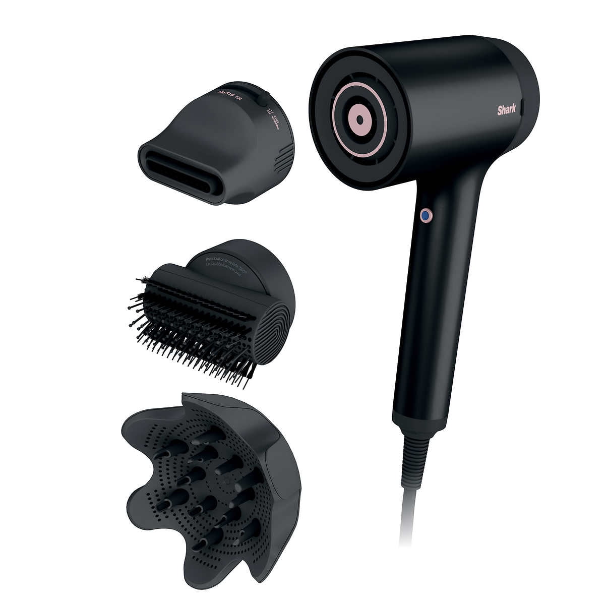 Open Box SHARK HD125CO 2-in-1 Concentrator Hair Blow Dryer HyperAir ...