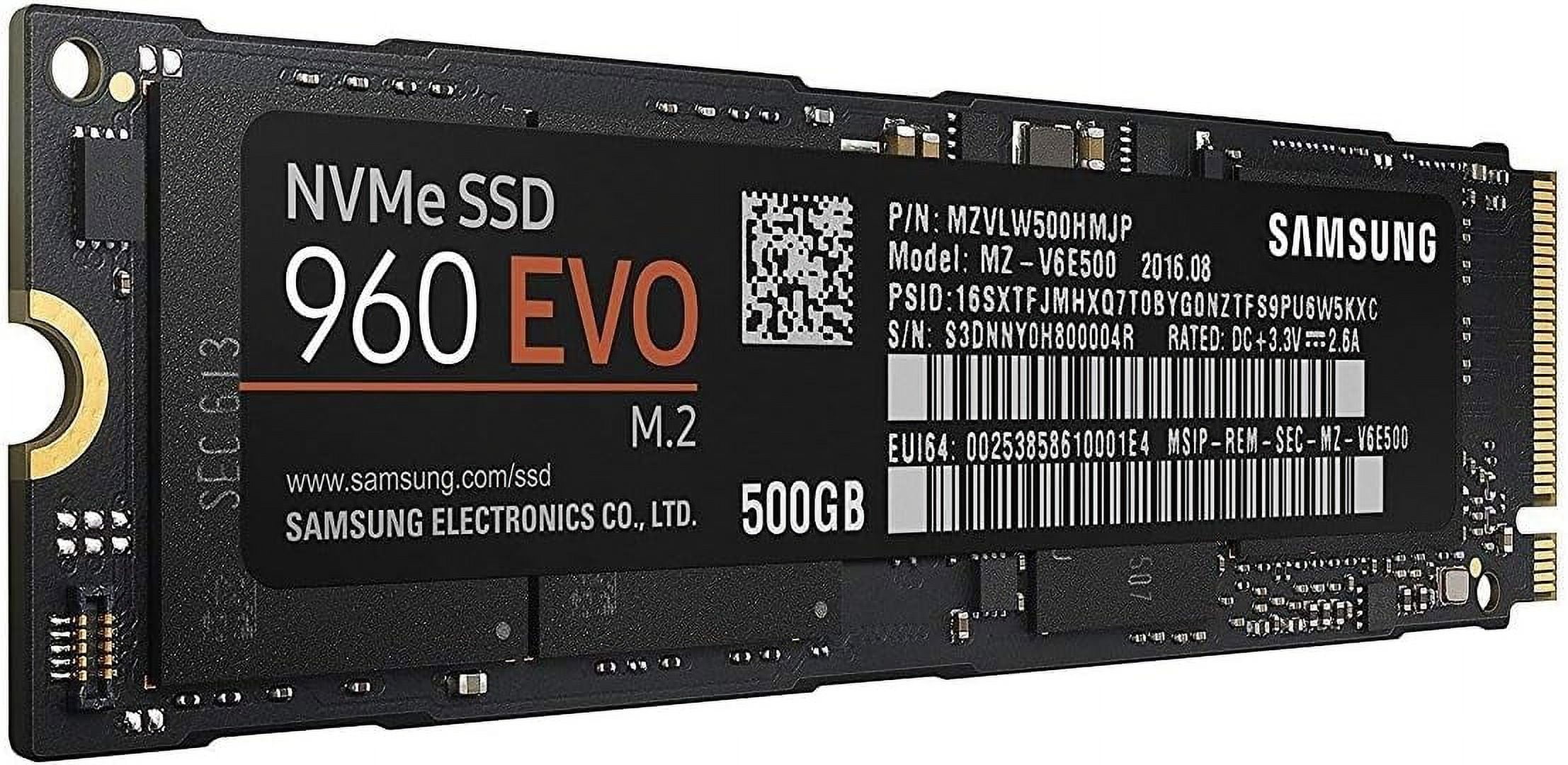 Open Box Samsung 960 EVO 500GB Solid State Drive (MZ-V6E500BW) m.2 NVMe,Hybrid Drive - Walmart.com