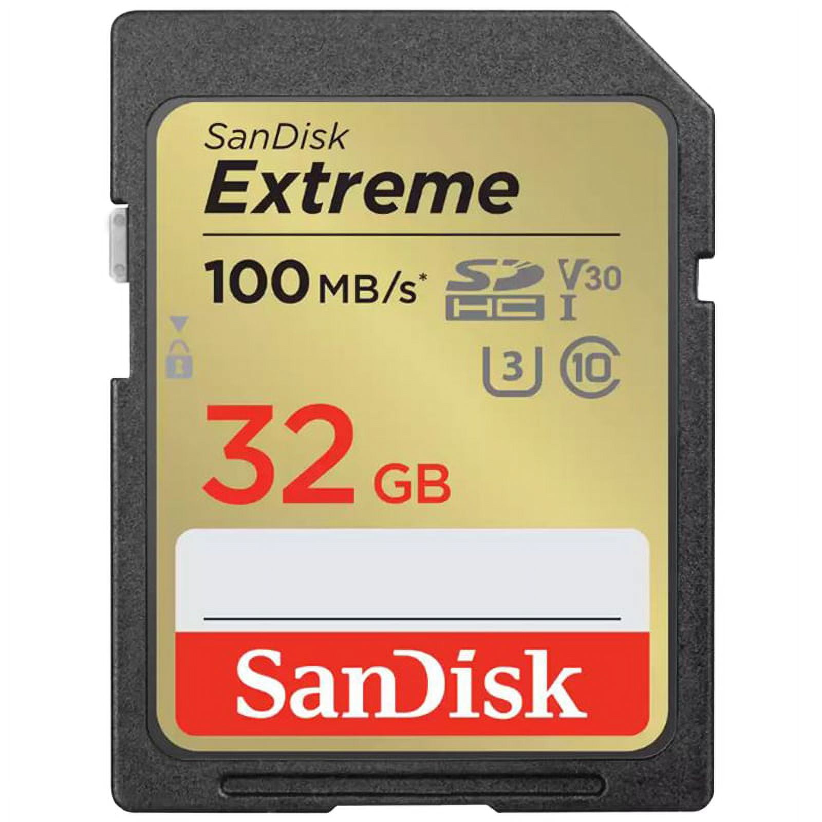 Open Box Sandisk Extreme SDHC Memory Card, 32GB (SDSDXVE-032G-ANCIN ...