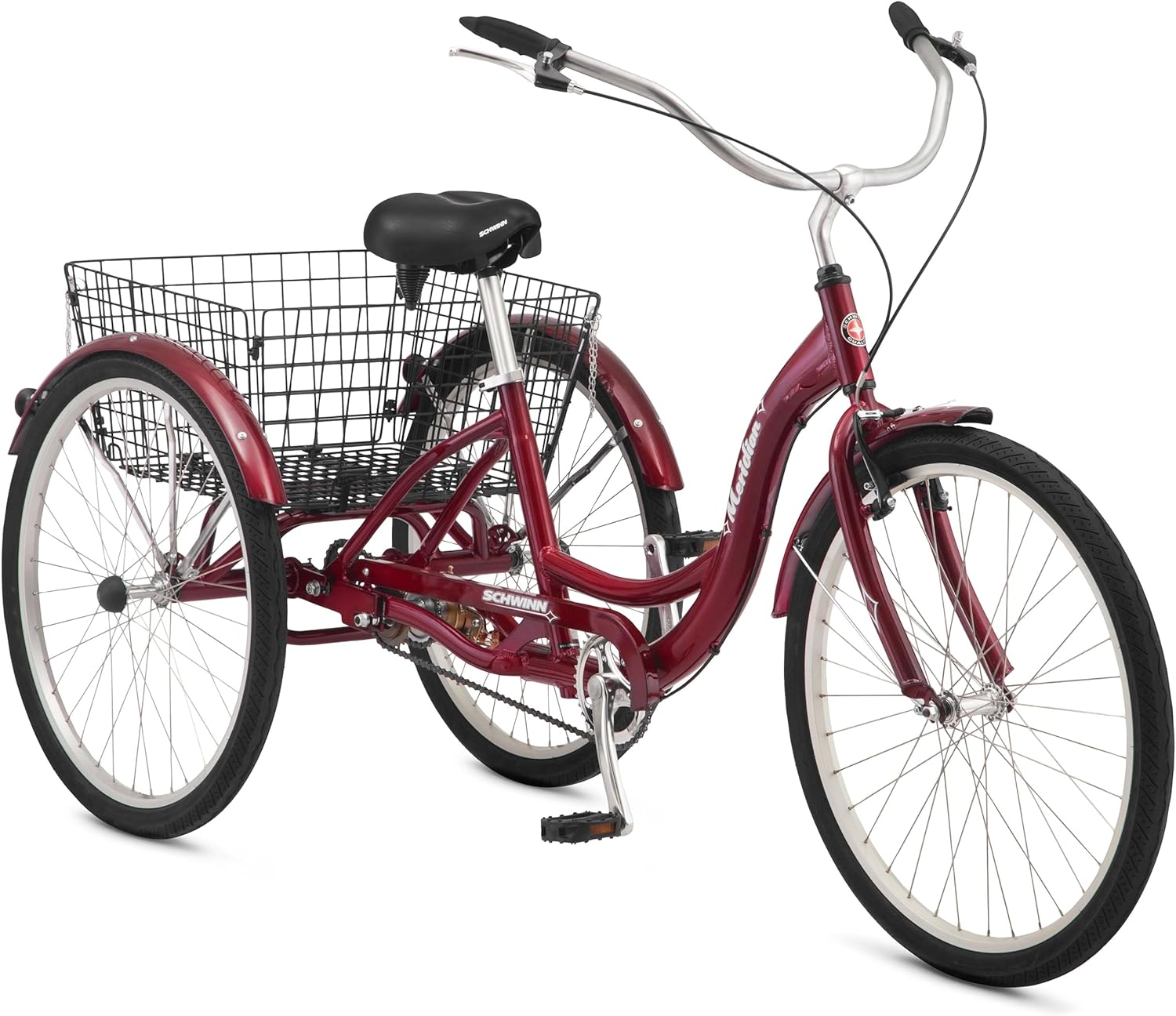 Open Box Schwinn Meridian Adult Tricycle 26" Wheels, Basket, 1-Speed ...