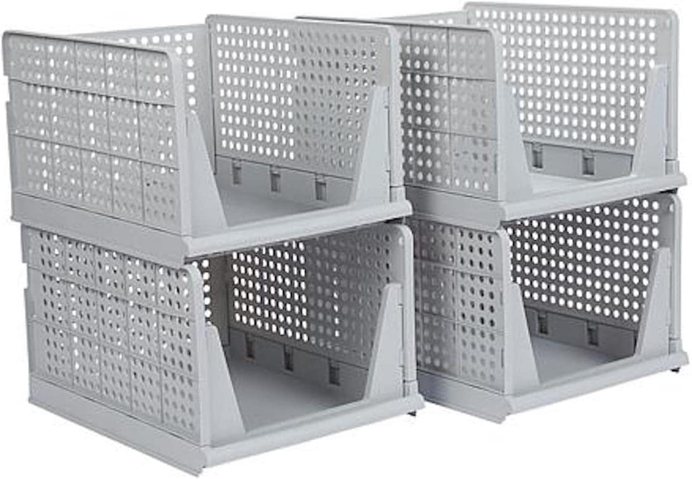 Open Box StoreSmith Set of 4 Large Stack & Slide Organizers 821-651 ...