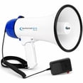 Technical Pro 50W Rechargeable Megaphone Bullhorn with Siren, Voice ...