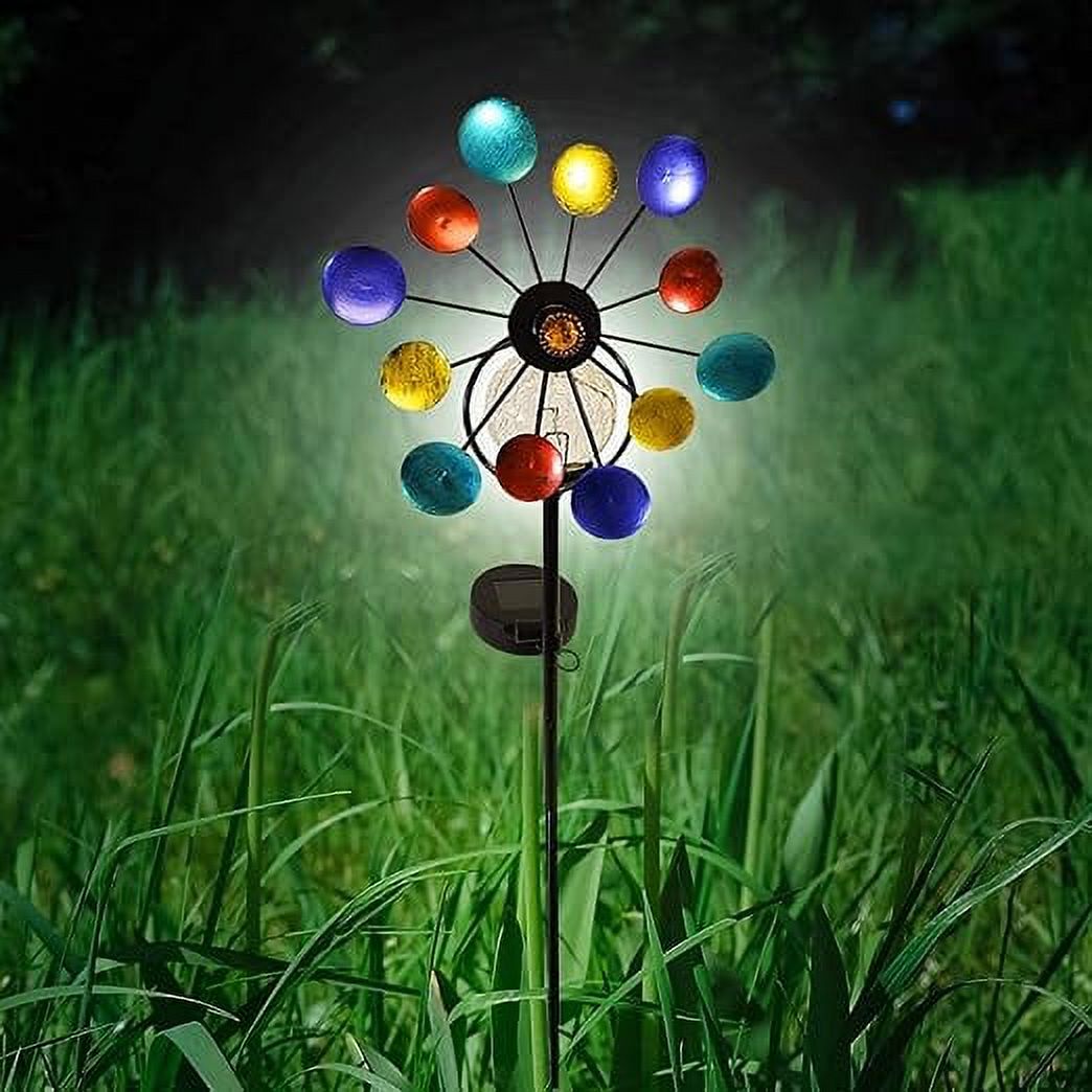 Open Box Touch of ECO Solar Pinwheel Stake Lights TOE239 - Whirlwind ...
