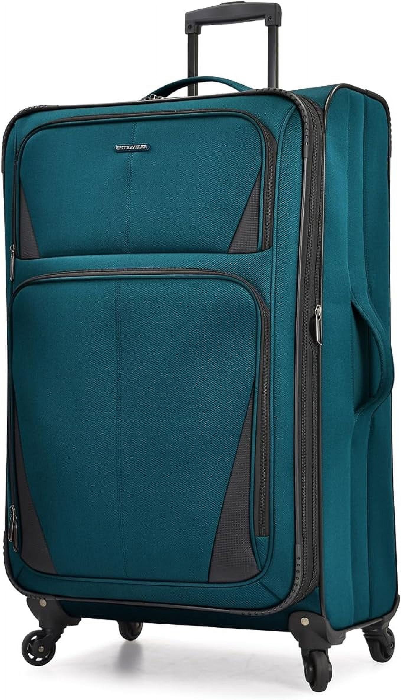 Open Box U.S. Traveler Aviron Bay Expandable Softside Luggage Spinner ...