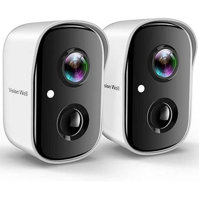 Open Box Vision Well Wireless Cameras Security Battery Powered 1080P 2 ...