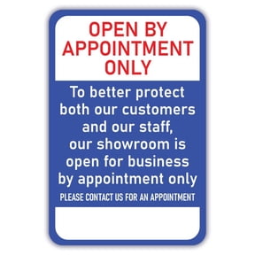 Appointment Only Sign