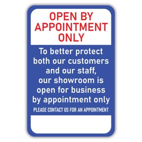 Appointment Only Sign