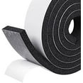 Open Cell Foam Tape- 1 Roll, 2" W X 1/2" T X 6.5' L Weather Stripping ...