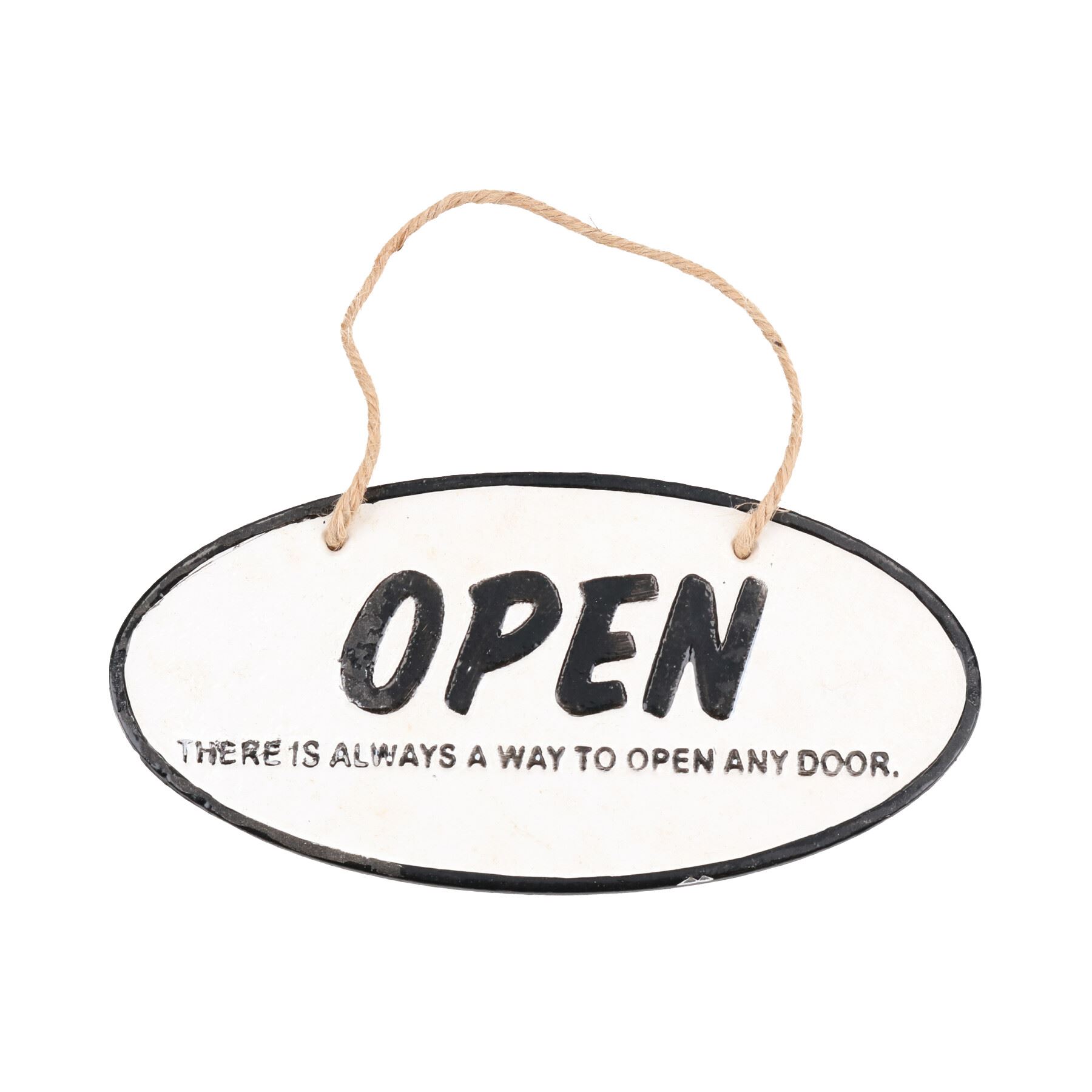 Open / Closed Cast Iron Sign Plaque Door Wall Cafe Shop Pub Hotel Bar ...