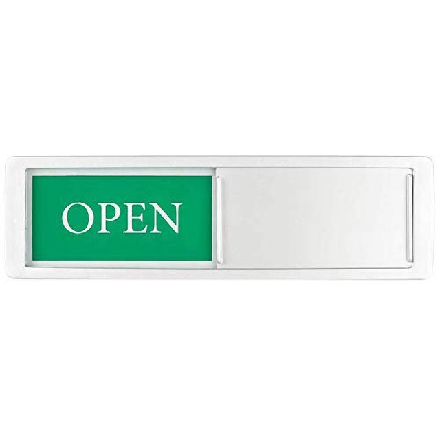 Open Closed Sign for Business Door, Open Signs privacy Slide Door Sign ...