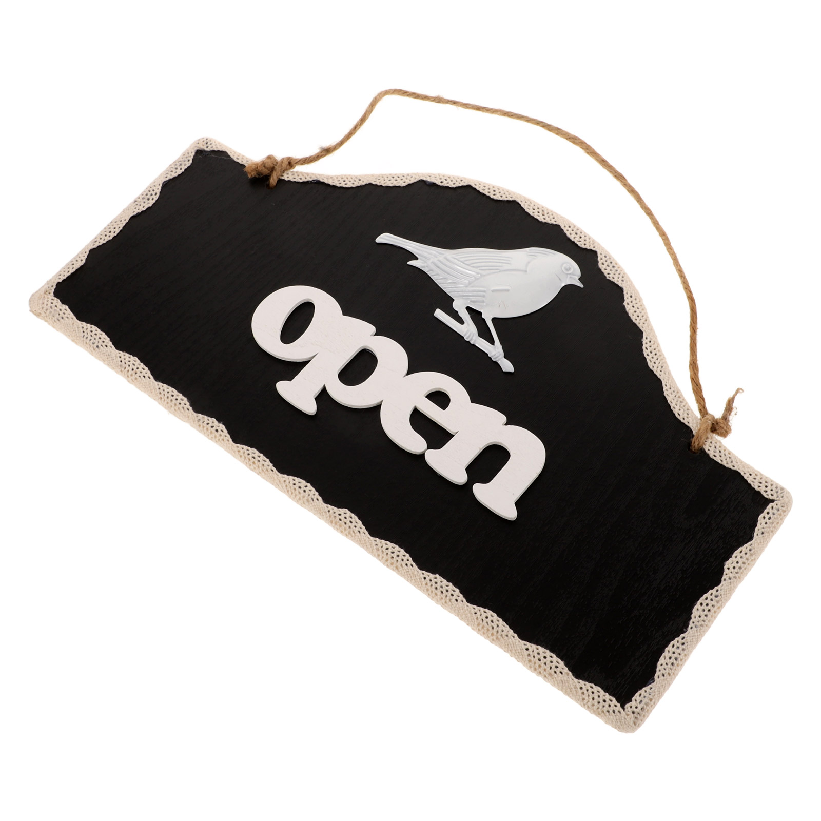 Open Closed Sign Signs for Business Cute Key Chain Fluffy Office Black ...