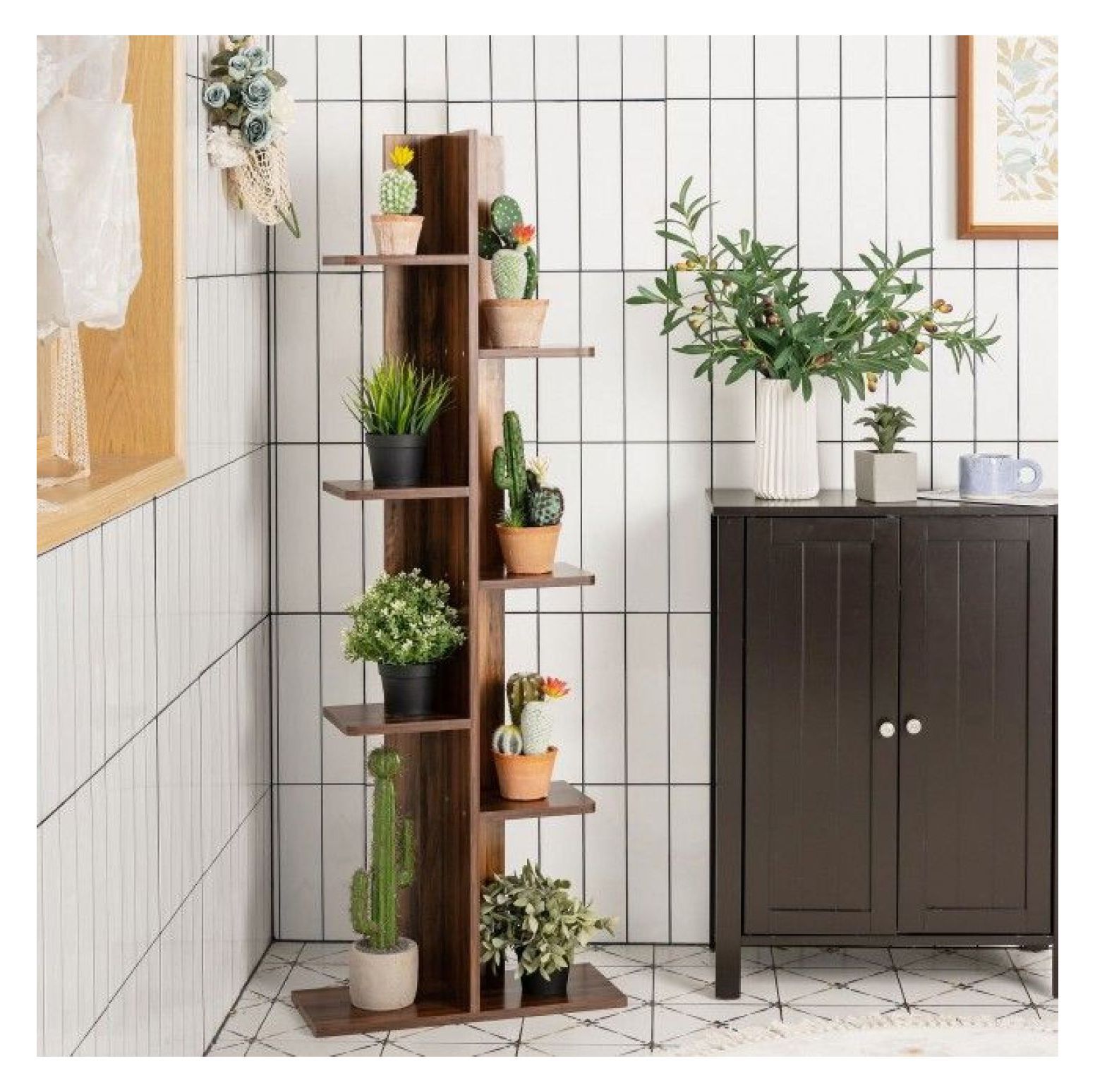 Open Concept Plant Display Shelf Rack Storage Holder - Walmart.com