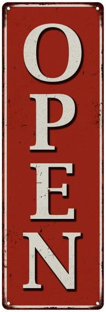 Open Diner Restaurant Vintage Looking Metal Sign 6x18 206180074005 ...