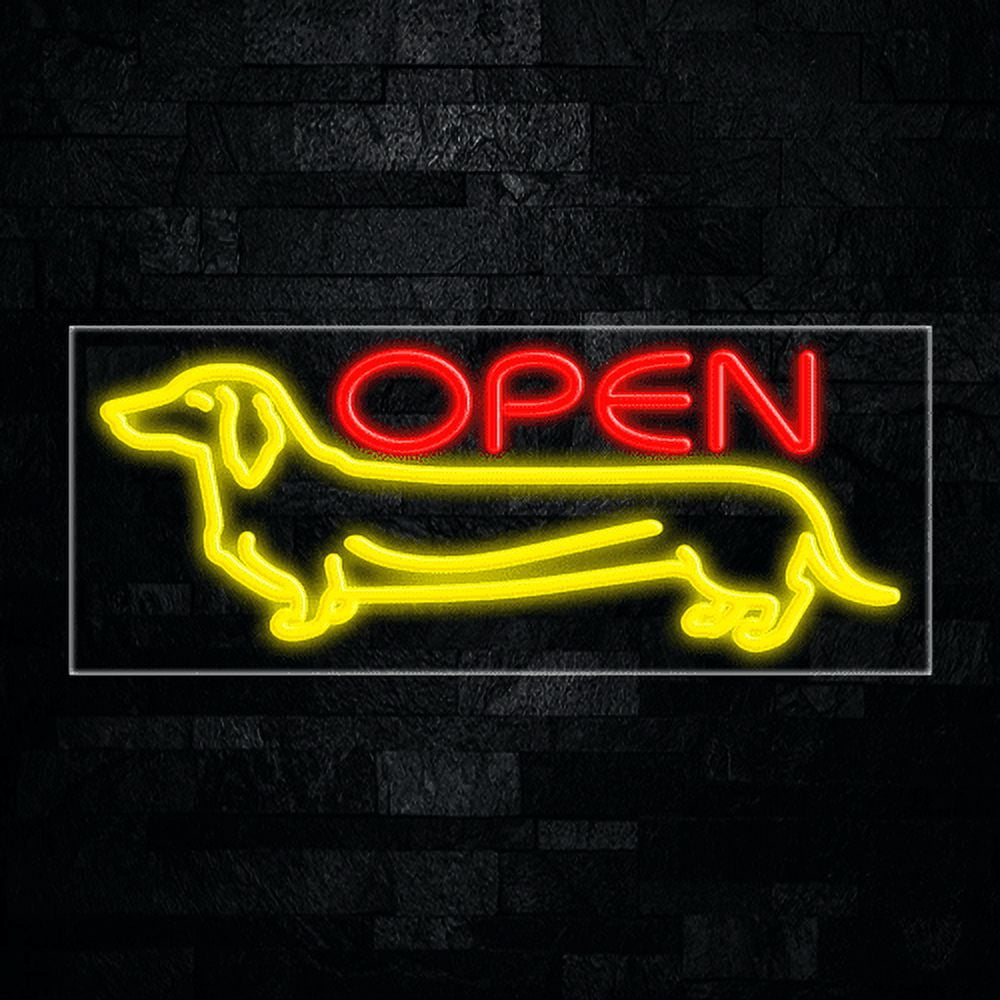 Open Dog Grooming-LED Neon Sign 30"L x 12"H #30860 - Walmart.com
